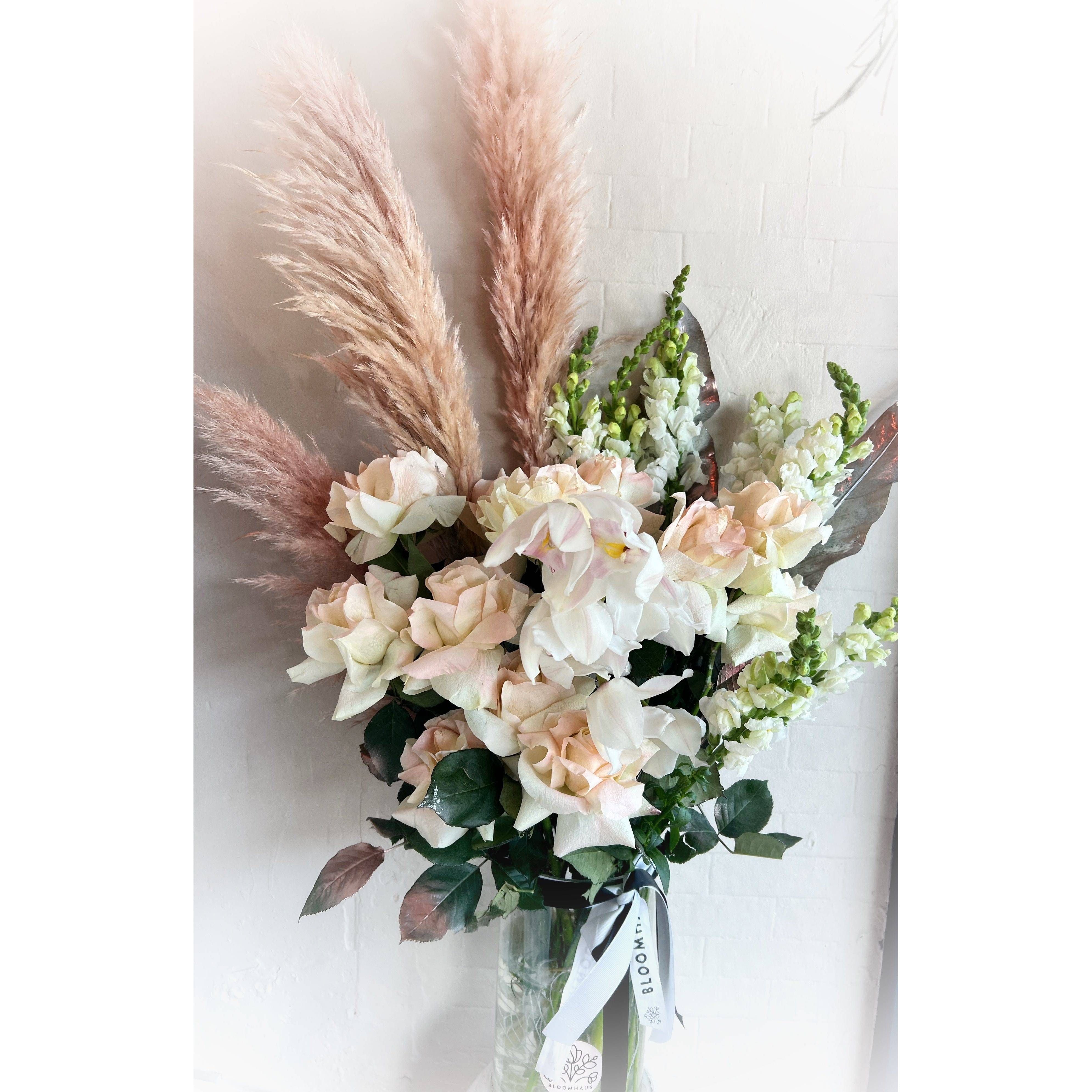 Queen - Stunning Reflexed Roses, Orchid, Seasonal Blooms and Pampas in ...